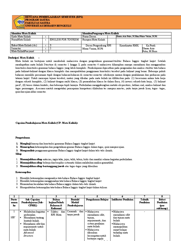 RPS Fundamental Structure | PDF