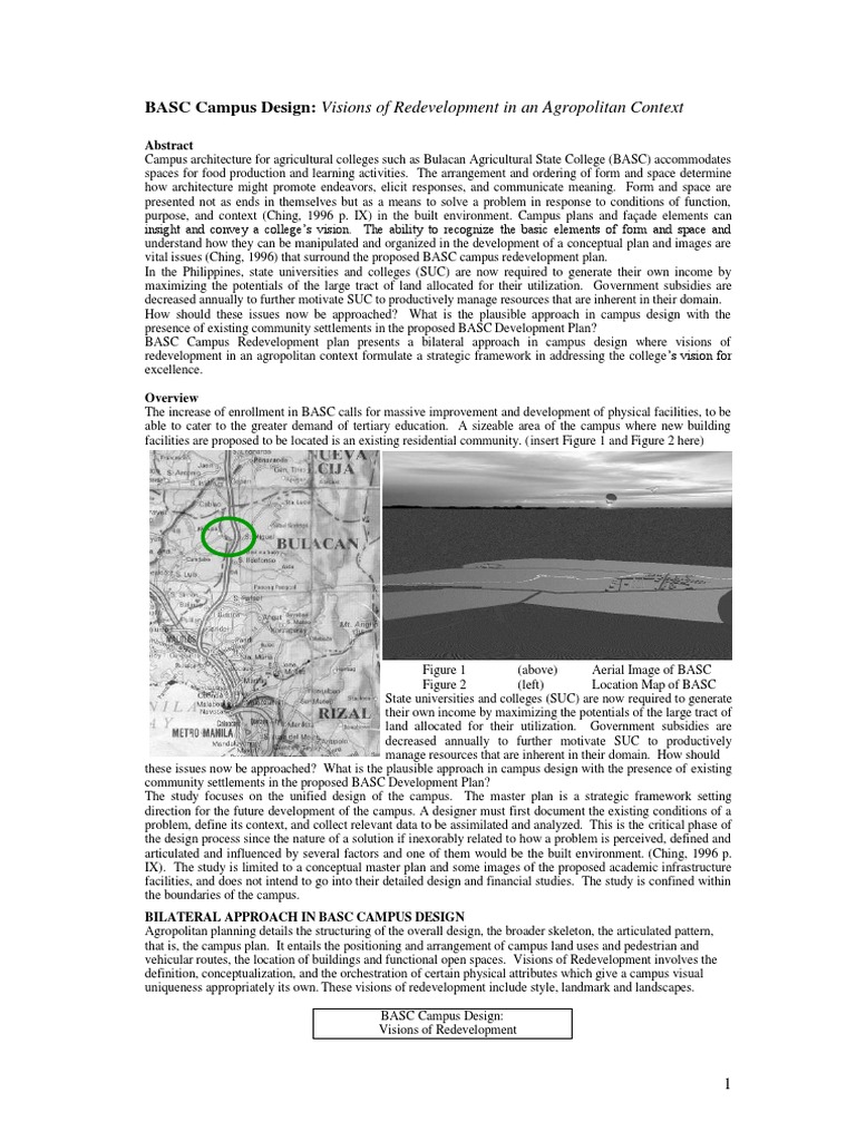 BASC Campus Redevelopment Plan Overview | PDF | Landscape ...