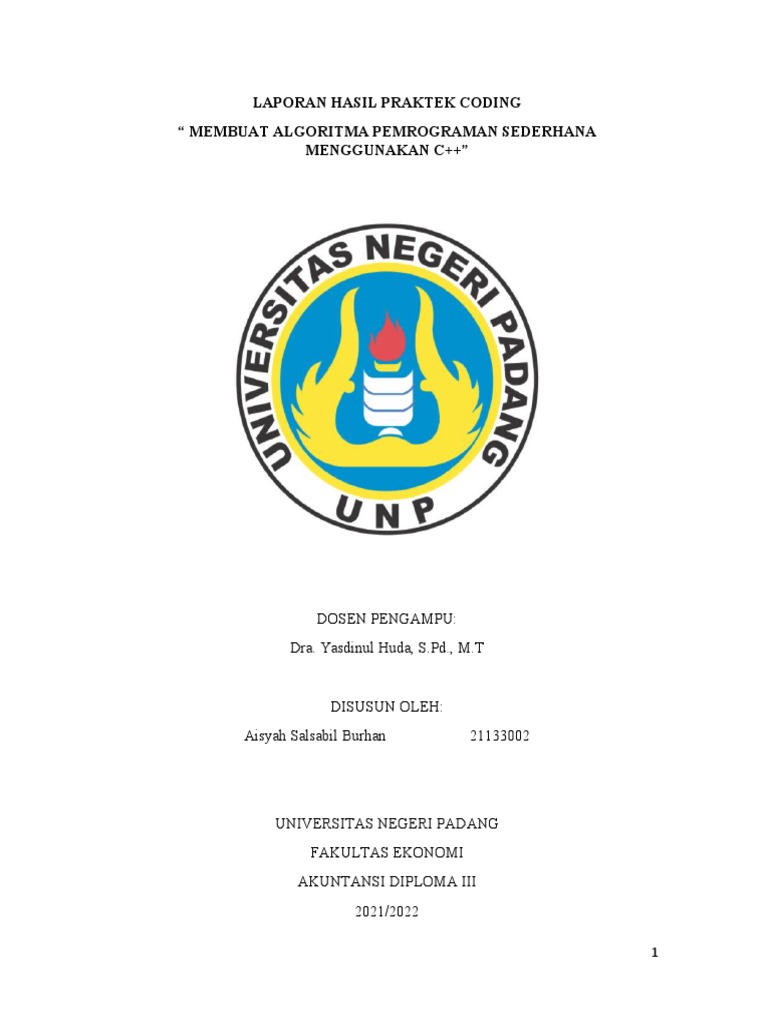 Laporan Hasil Praktek Coding | PDF