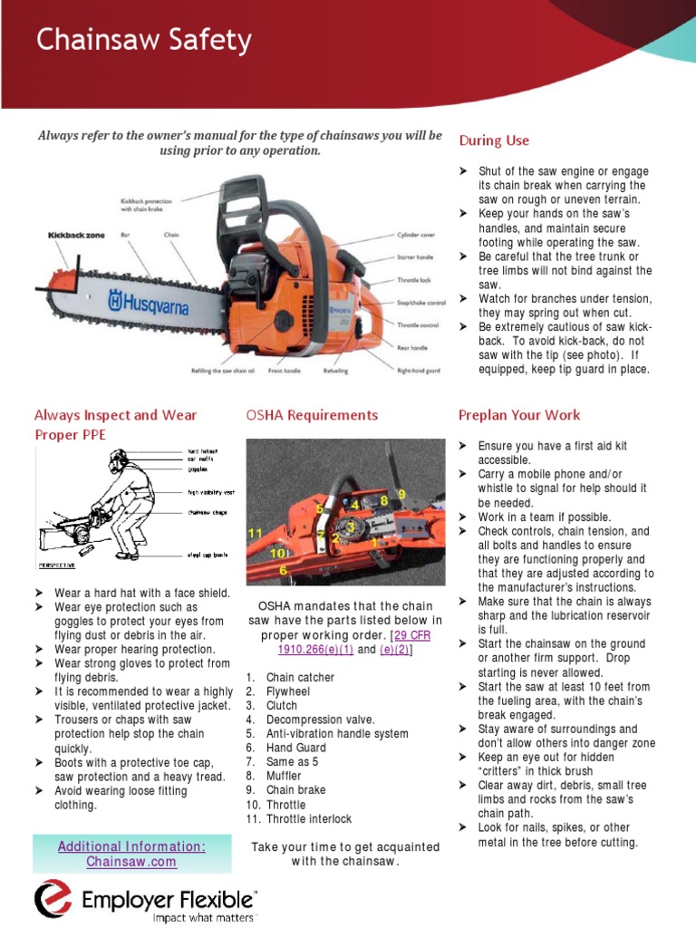 Chainsaw Safety | PDF | Manufactured Goods | Equipment