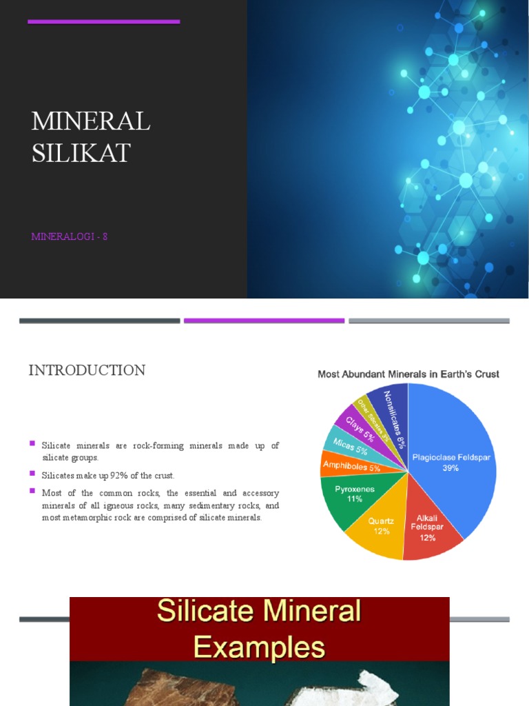 Mineral Silikat: Mineralogi - 8 | PDF | Minerals | Silicon