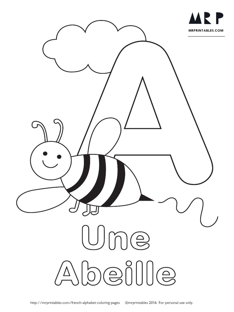 French Alphabet Coloring Pages | PDF