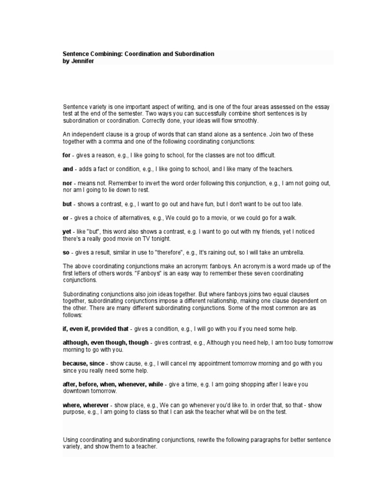 Conjunctions | PDF | Language Mechanics | Grammar
