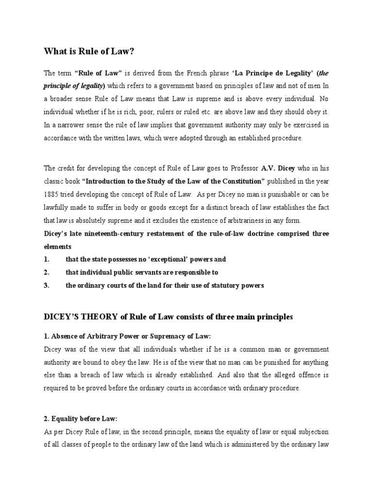 What is Rule of Law | PDF | American Government | United States Congress