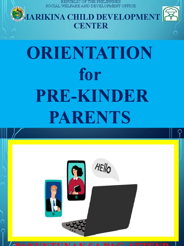 Marikina CDC Orientation Provides Guidance for Pre-K Parents | PDF ...