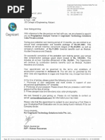 Capgemini Offer Letter | PDF | Business