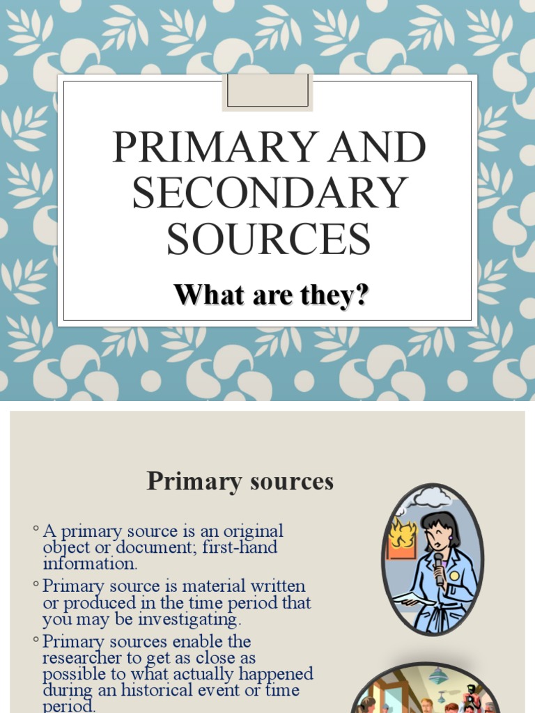 Understanding Primary and Secondary Sources | PDF | Primary Sources | Diary