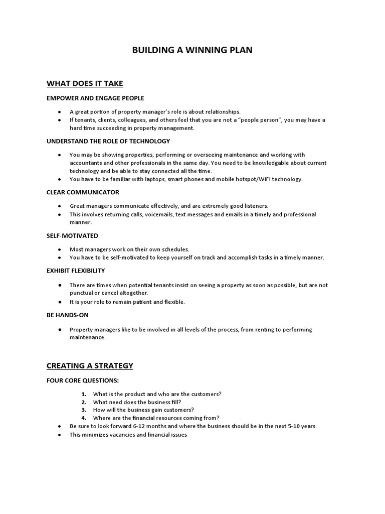 Strategies for Successful Property Management | PDF | Linked In | Business