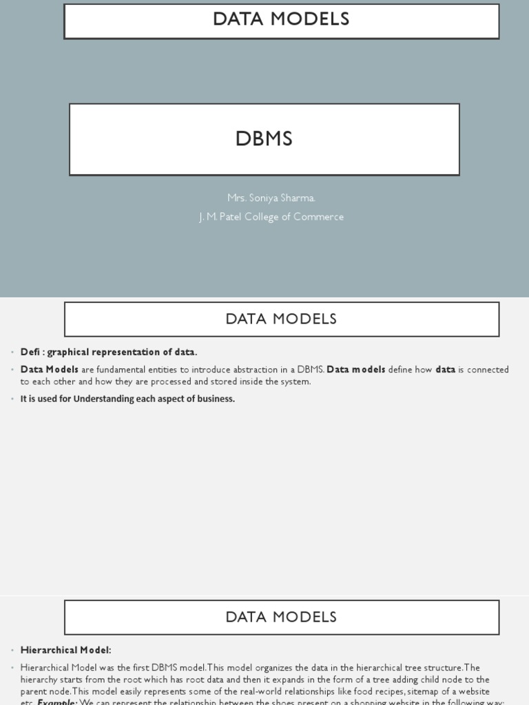 DBMS 2 | PDF | Relational Database | Data Model