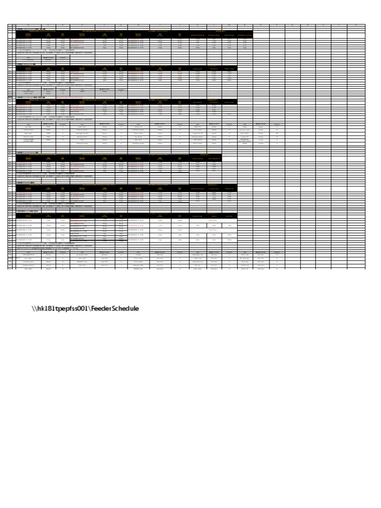 MSC Schedule - 2021 - W32 | PDF