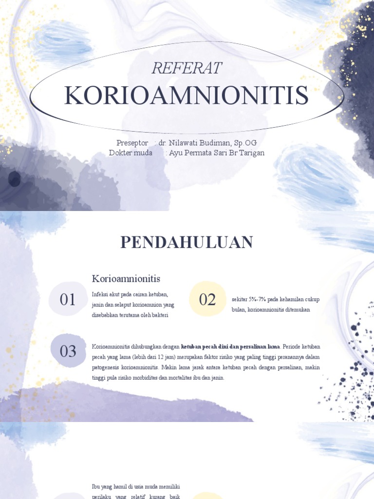 REFERAT Korioamnionitis AYUPERMATA | PDF