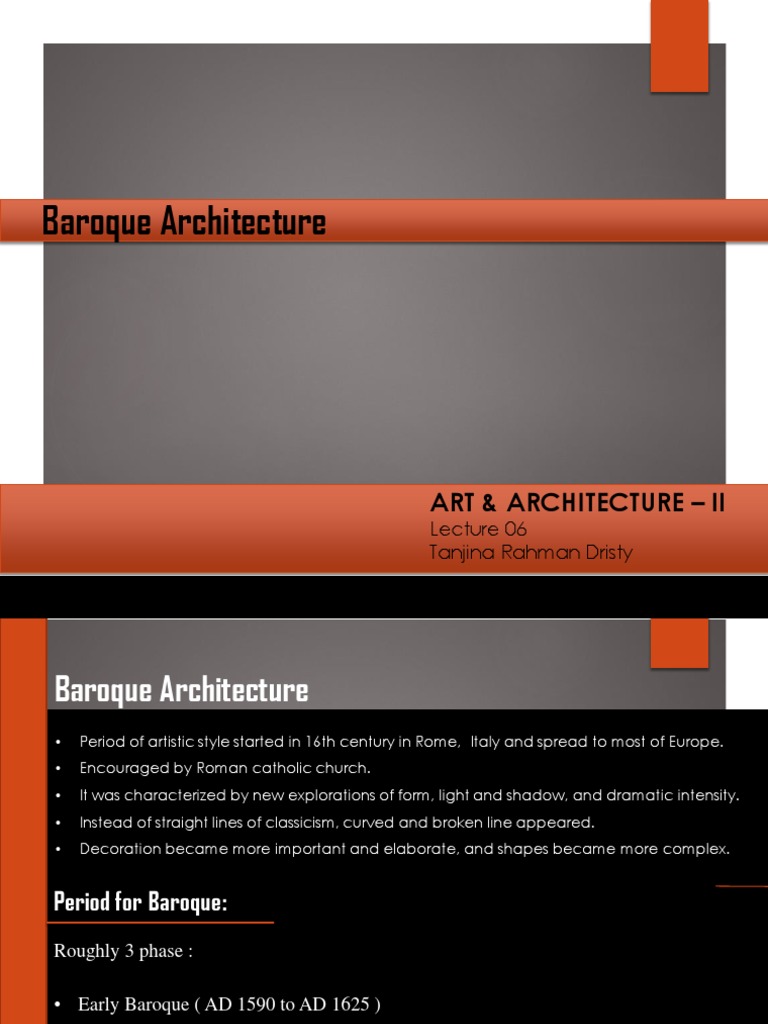 Overview of Baroque Architecture | PDF | Baroque | Architectural Design