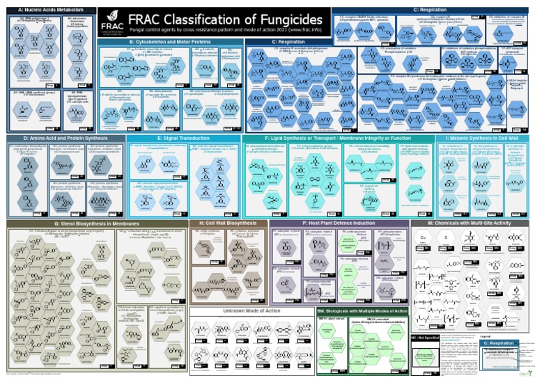 FRAC Classification of Fungicides | PDF | Biosynthesis | Adenosine ...