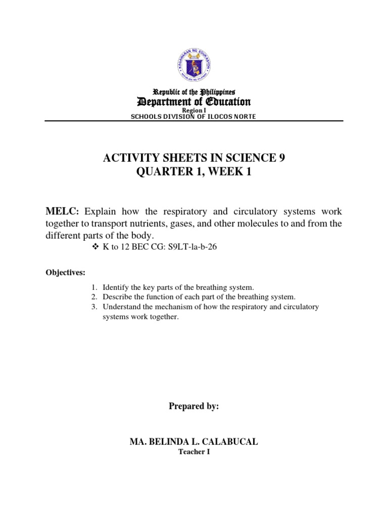 SCIENCE-9-Q1-Week1-MELC05-ASP-Calabucal, Ma. Belinda - Docx (2) - Ma ...