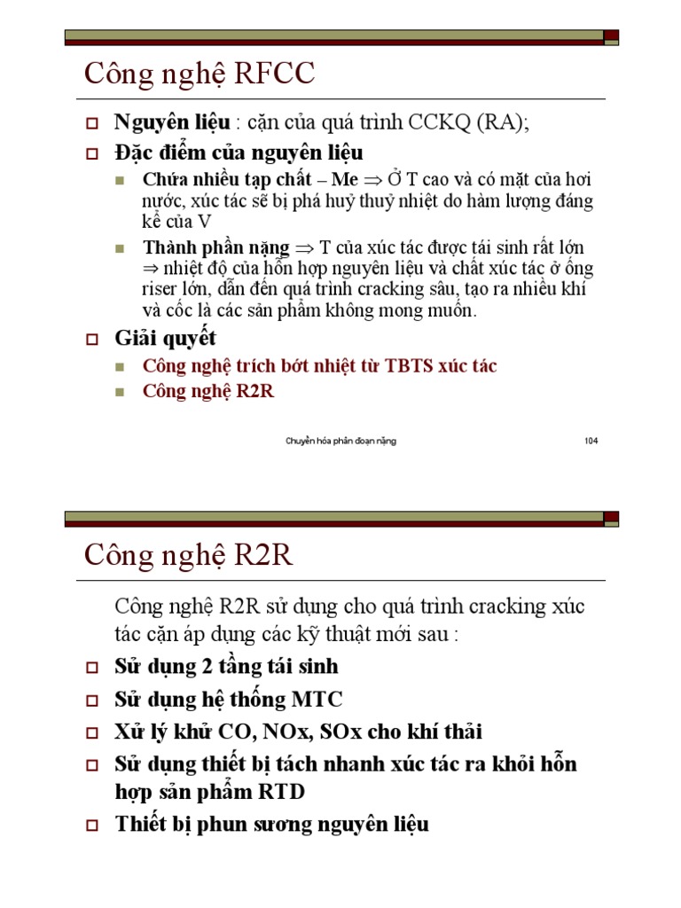 Chương 4 Cracking Xuc Tac RFCC | PDF