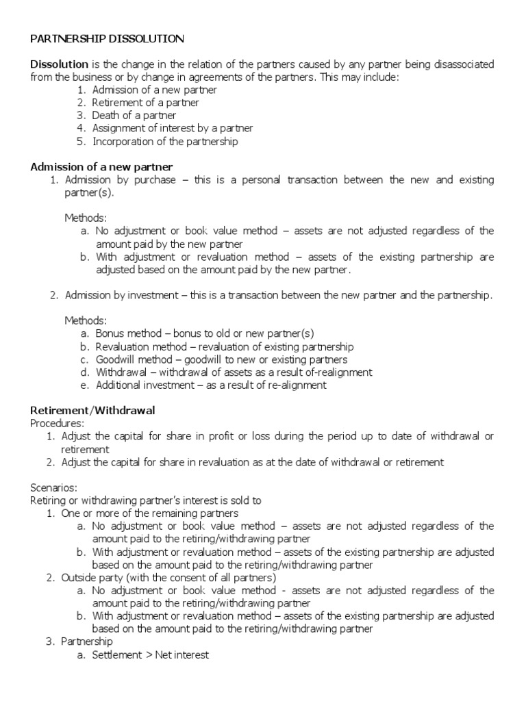 Afar 03 Partnership Dissolution | PDF | Economies | Financial Accounting