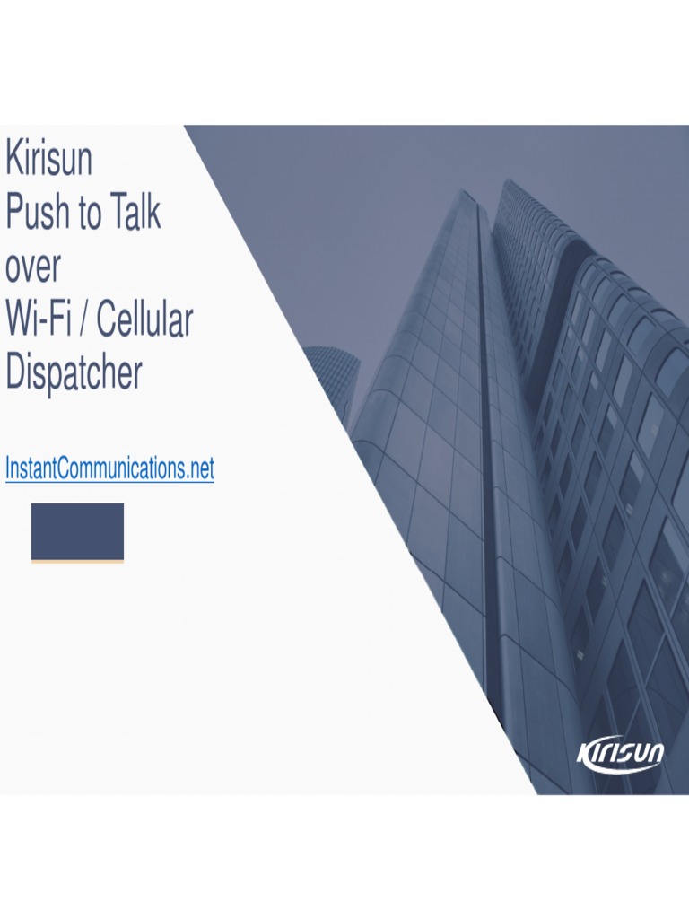 Kirisun PoC Dispatcher Highlights | PDF