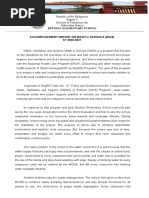 Wins Narrative Report | PDF | Wash | Hygiene