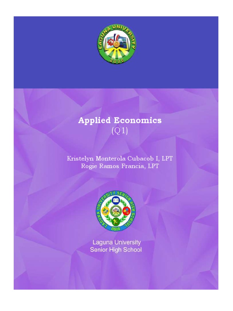 Applied Economics | PDF | Demand | Economic Equilibrium
