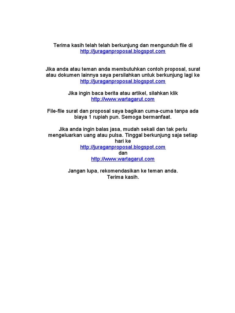 Contoh Proposal Ternak Sapi Perah | PDF