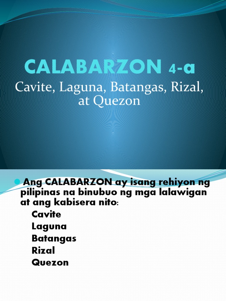 CALABARZON 4-A | PDF