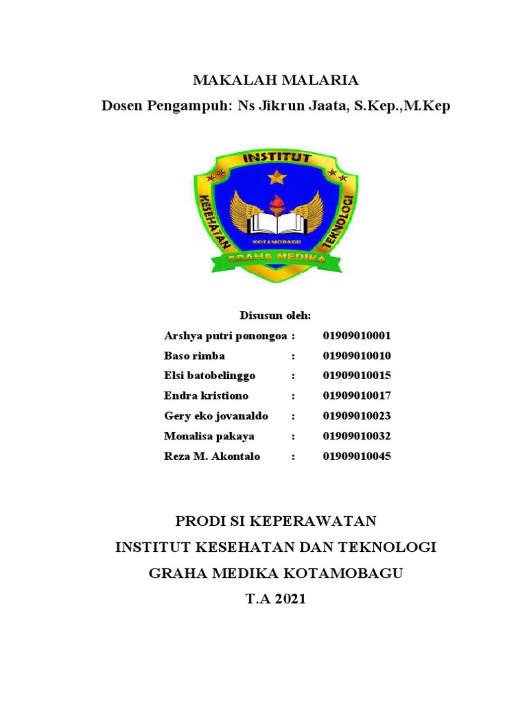 Makalah Malaria | PDF | Sains & Matematika