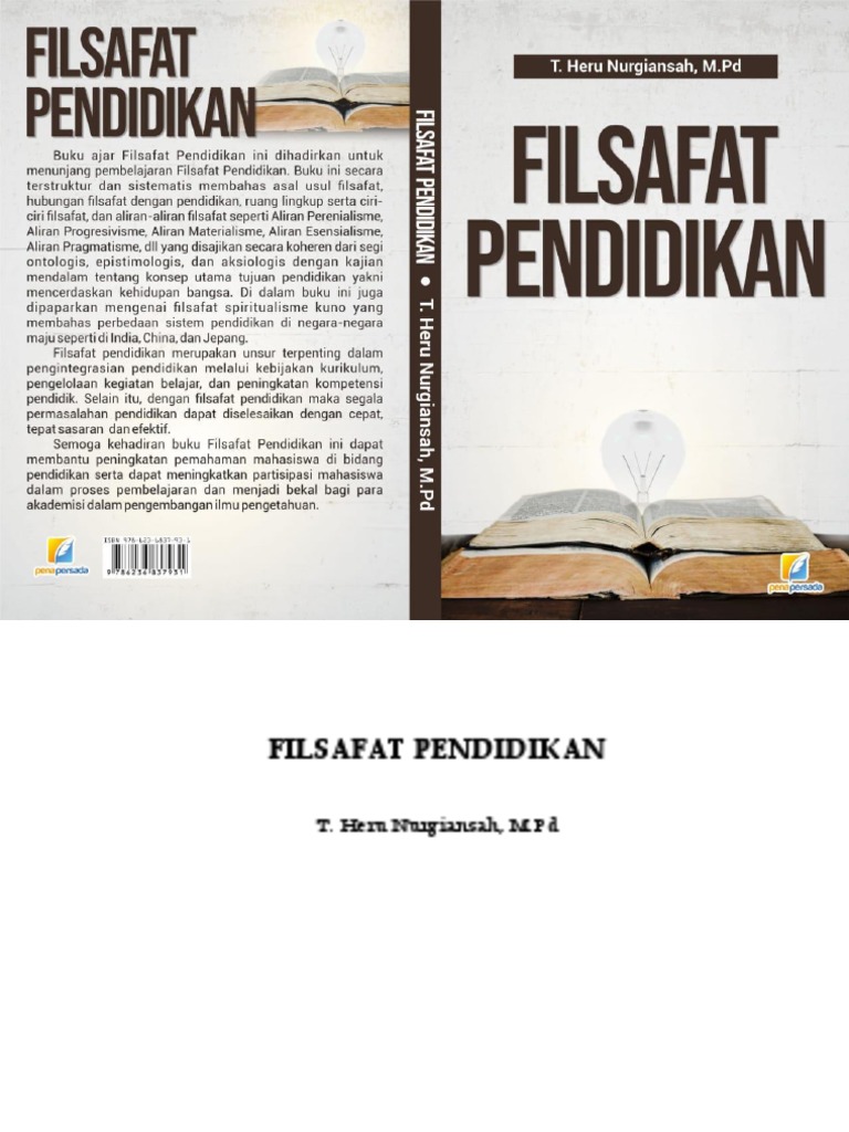 Bab 1 Buku Filsafat Pendidikan | PDF | Ilmu Sosial | Filsafat