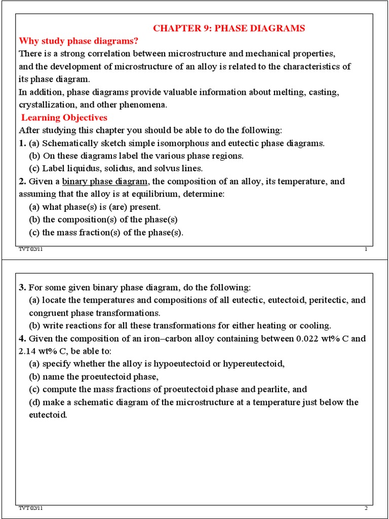 Chapter 9 - Phase Diagrams | PDF | Heat Treating | Steel