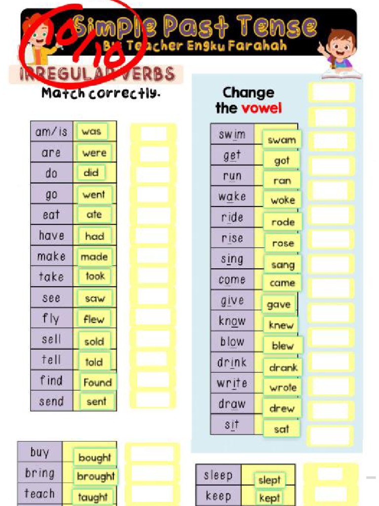 Homework#5. Irregular Verbs | PDF