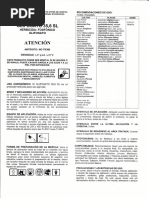 Ficha Tecnica Bingo SG | PDF | Insecticida | Agua