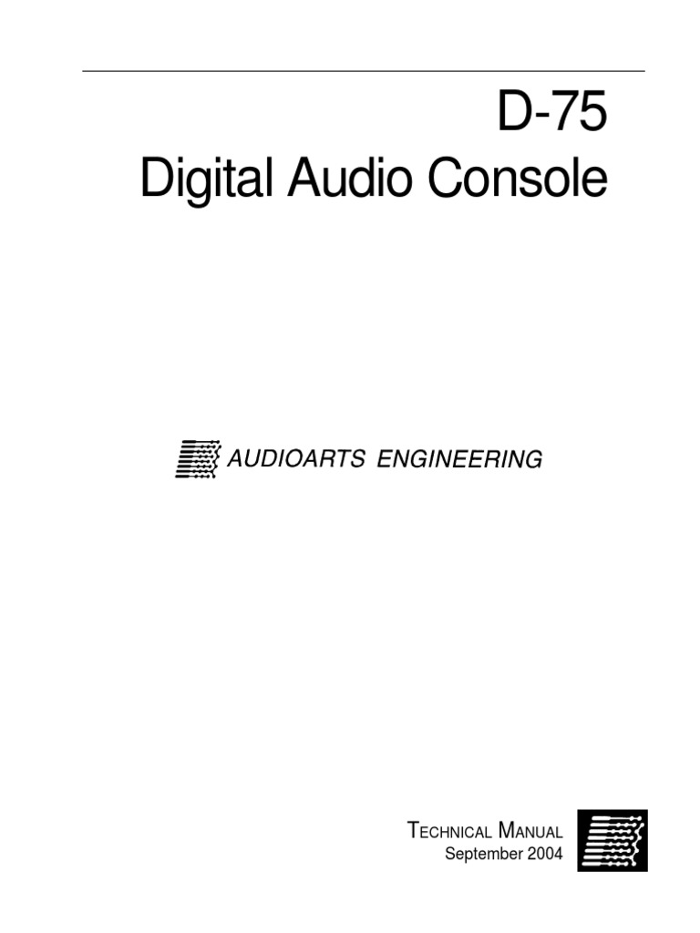 Digital Audio Console: September 2004 | PDF | Digital To Analog ...