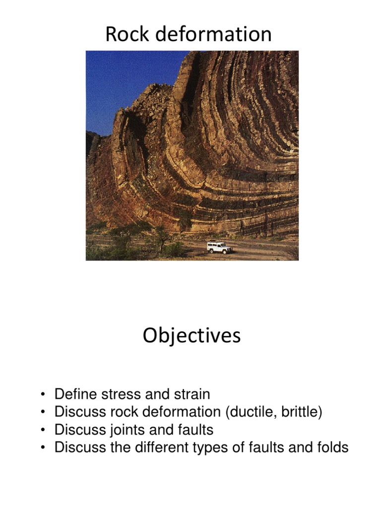 Rock Deformation: Stress, Strain, Folds and Faults | PDF | Fault (Geology) | Stress (Mechanics)