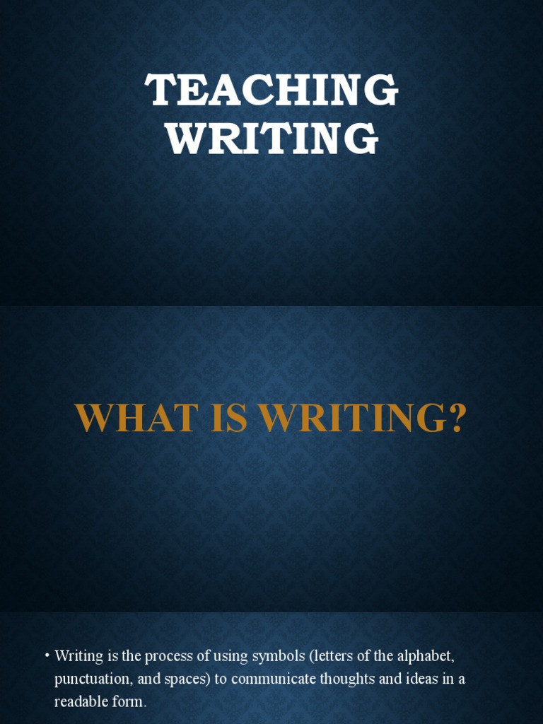 Teaching Writing | PDF | Writers | Literacy