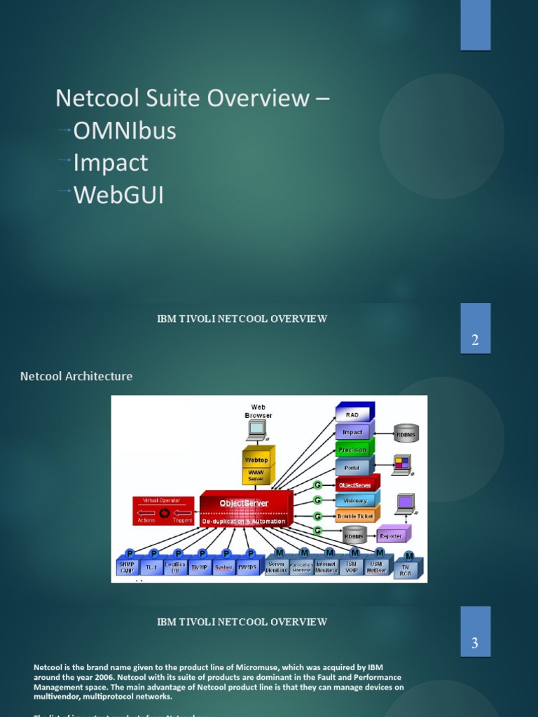 Netcool Overview Presentation | PDF | Databases | Port (Computer Networking)