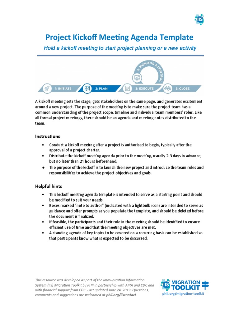 MT Project Kickoff Meeting Agenda TEMPLATE | Download Free PDF ...