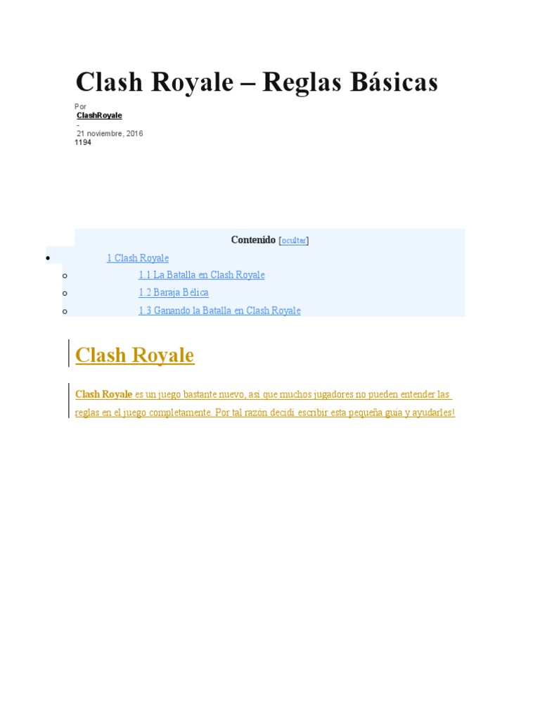 Clash Royale | PDF
