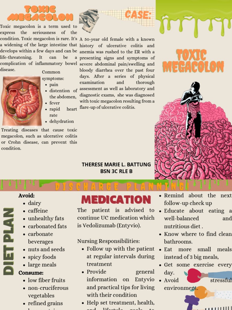 Aqua and Purple Medical Trifold Brochure (Free) | PDF | Ulcerative ...