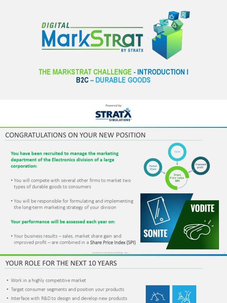 The Digital Markstrat Challenge 1 (MSDigital SM B2C DG) | PDF ...
