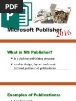 1 Introduction To MS Publisher | PDF | Window (Computing) | Graphical User Interfaces