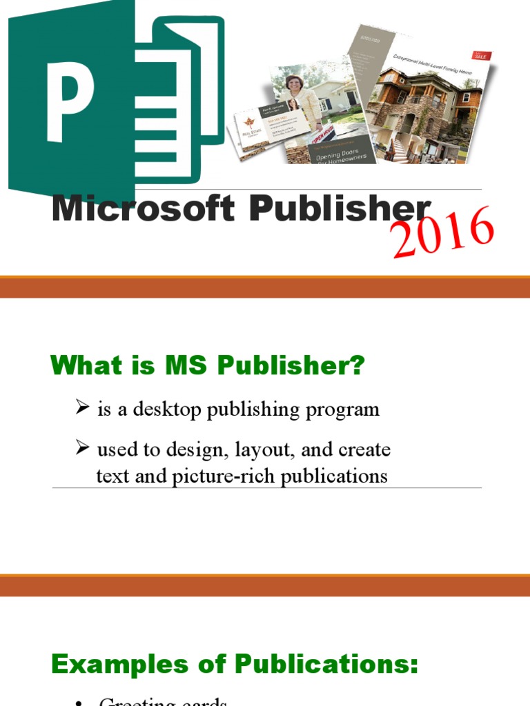 Microsoft Publisher | PDF | Window (Computing) | Computer Science