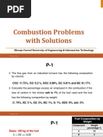 4 Combustion Problems With Solutions | PDF | Combustion | Carbon Dioxide