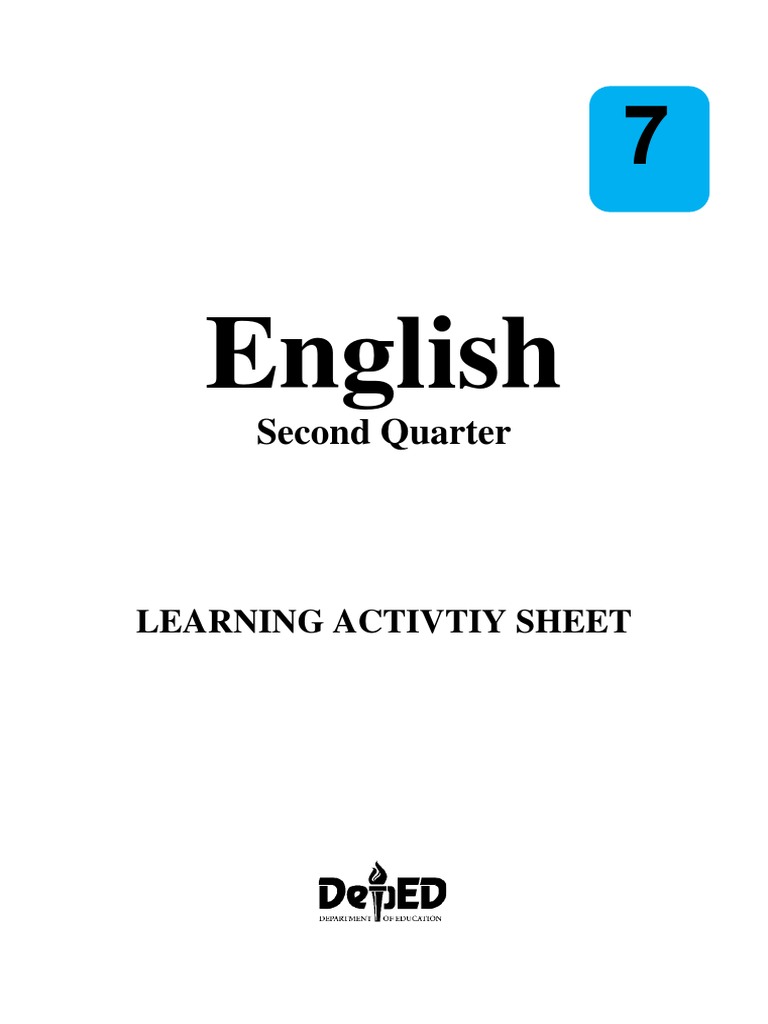 Grade 7 Q2 English LAS | PDF | Family | Learning