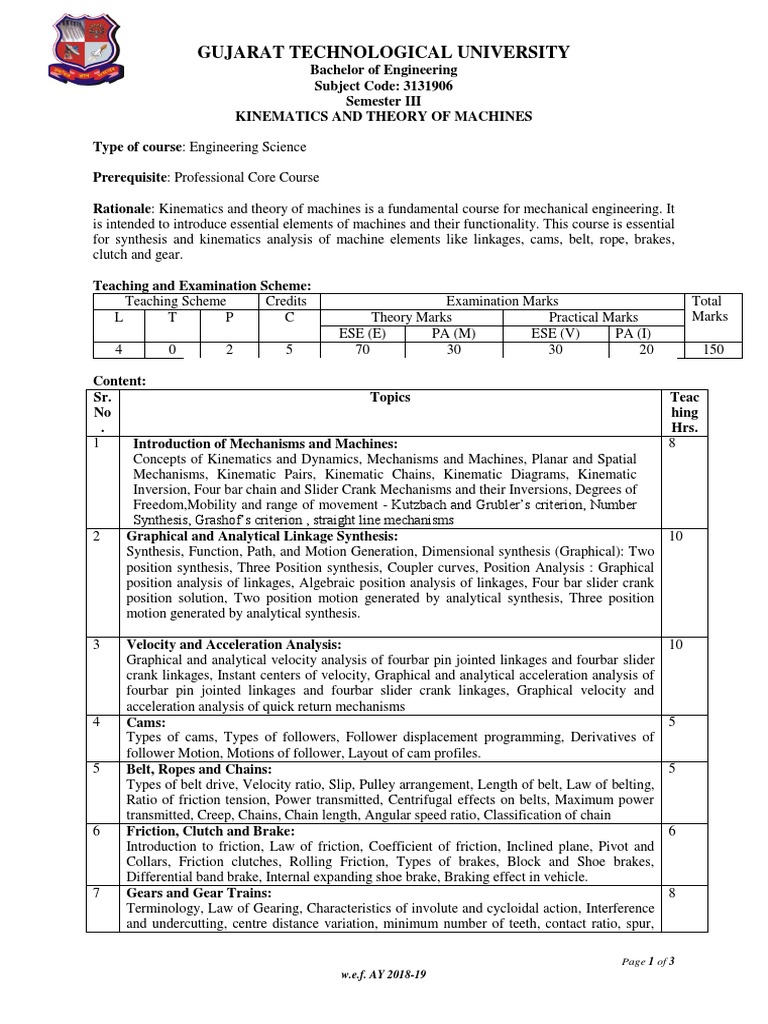 Theory of Machine Assignment | PDF | Machines | Kinematics
