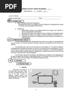 Semi-Detailed Lesson Plan (Speed and Velocity) | PDF | Speed | Velocity