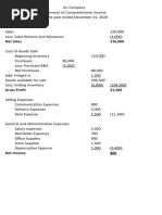 Uno Sari - Sari Store Income Statement | PDF