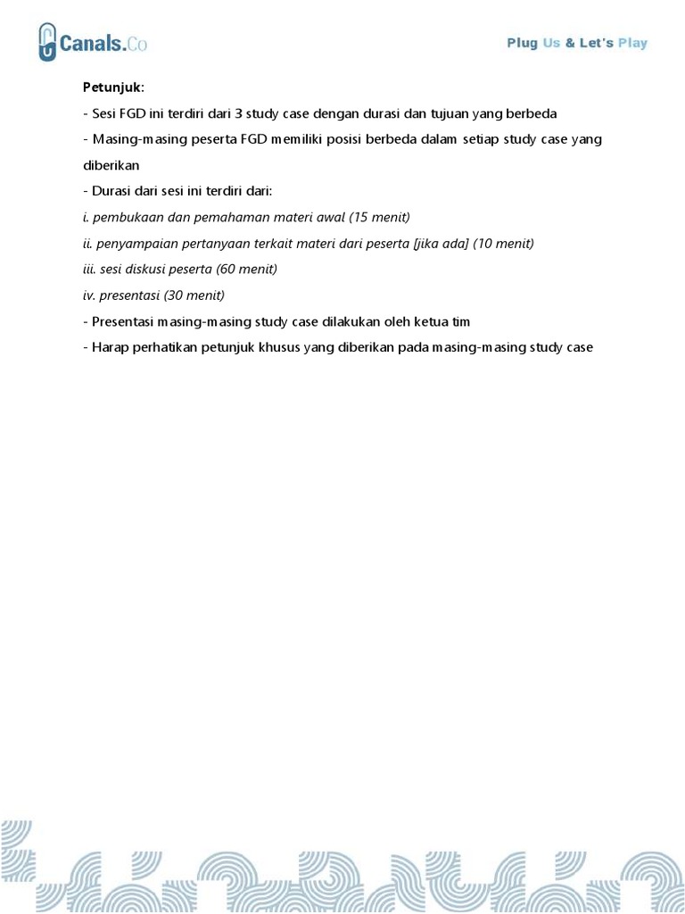 FGD Study Case (13-08-2021) | PDF