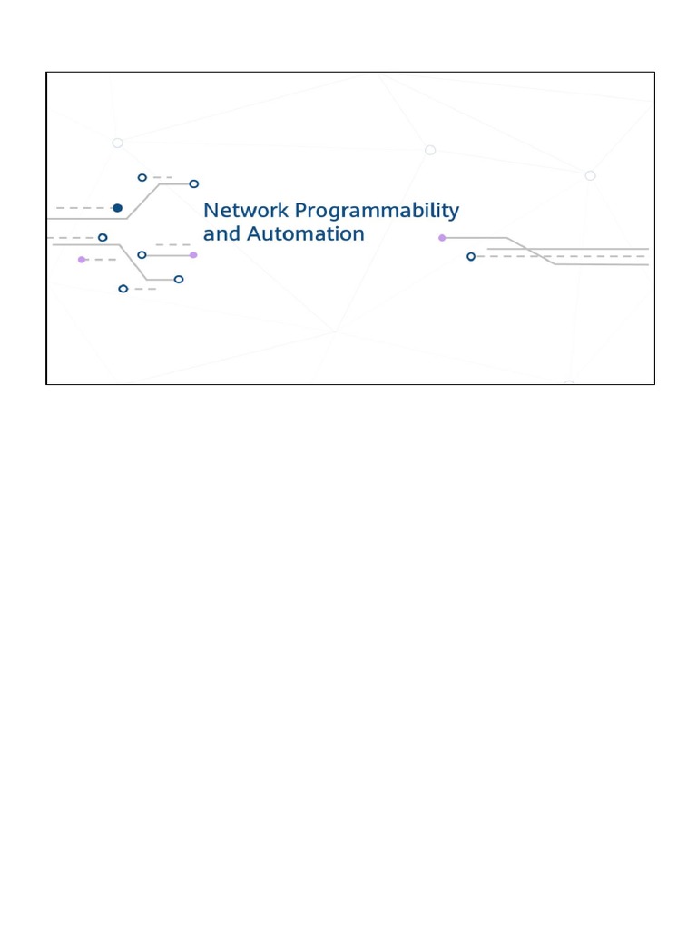 21 Network Programmability and Automation | Download Free PDF ... 21 Network Programmability and Automation | Download Free PDF ...