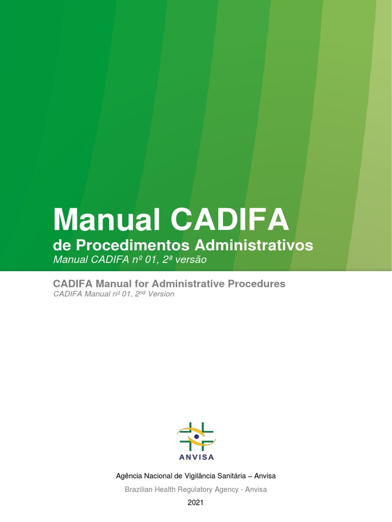 Manual Cadifa | PDF | Farmacêutico | Farmácia
