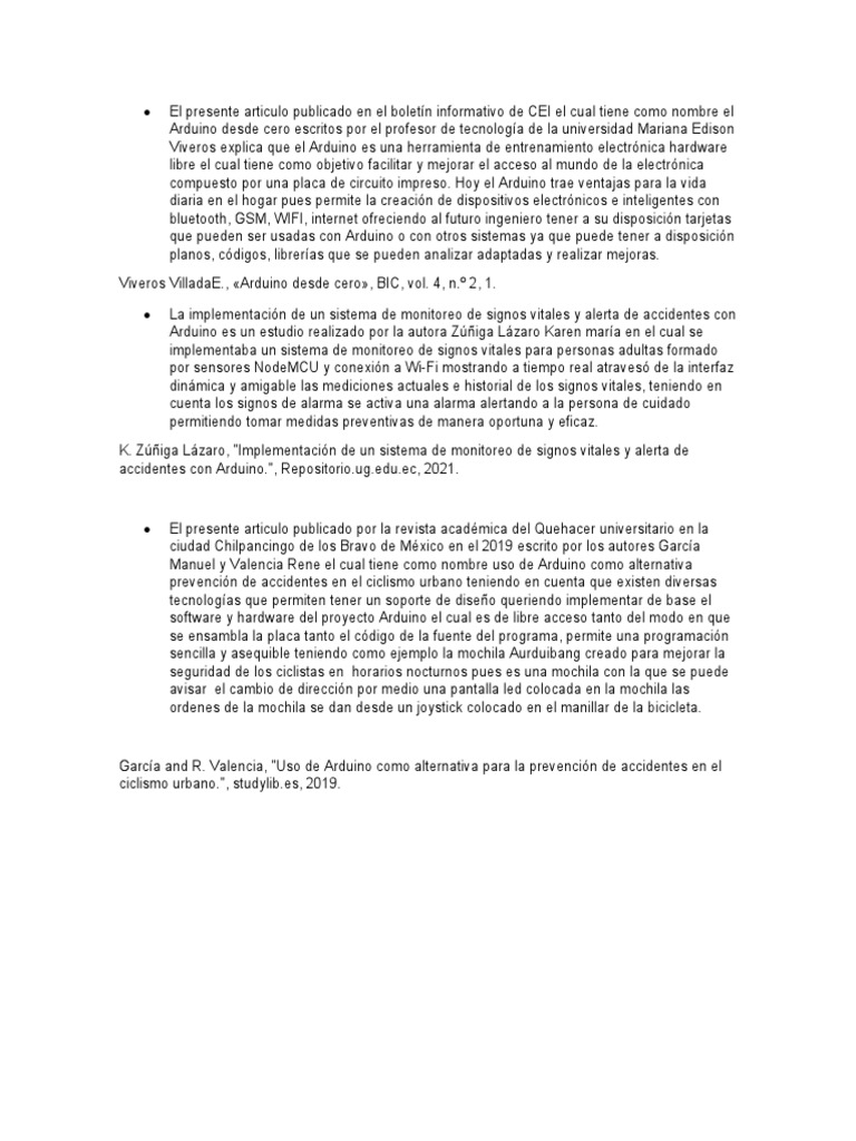 Estado Del Arte Arduino | PDF | Arduino | Hardware de la computadora