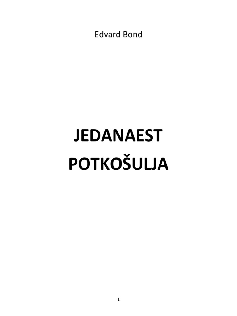 11 Potkošulja Edvard Bond | PDF